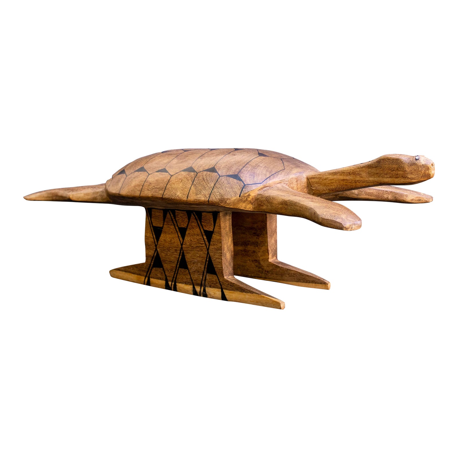 Brazilian Indigenous Turtle Stool | Chairish