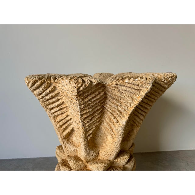 Vintage Chic Palm Beach - Style Palm Tree Shape Plaster Dining Table ...