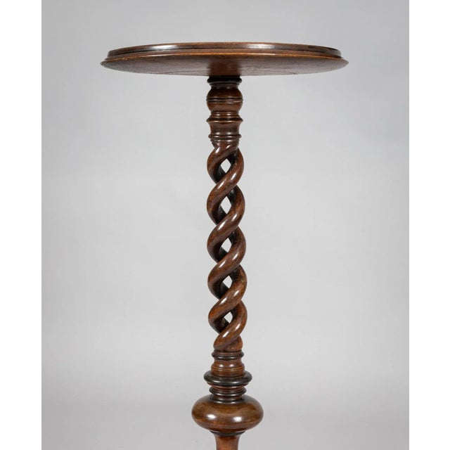 Early 19th Century English or French Walnut Torchere Plant Stand | Chairish