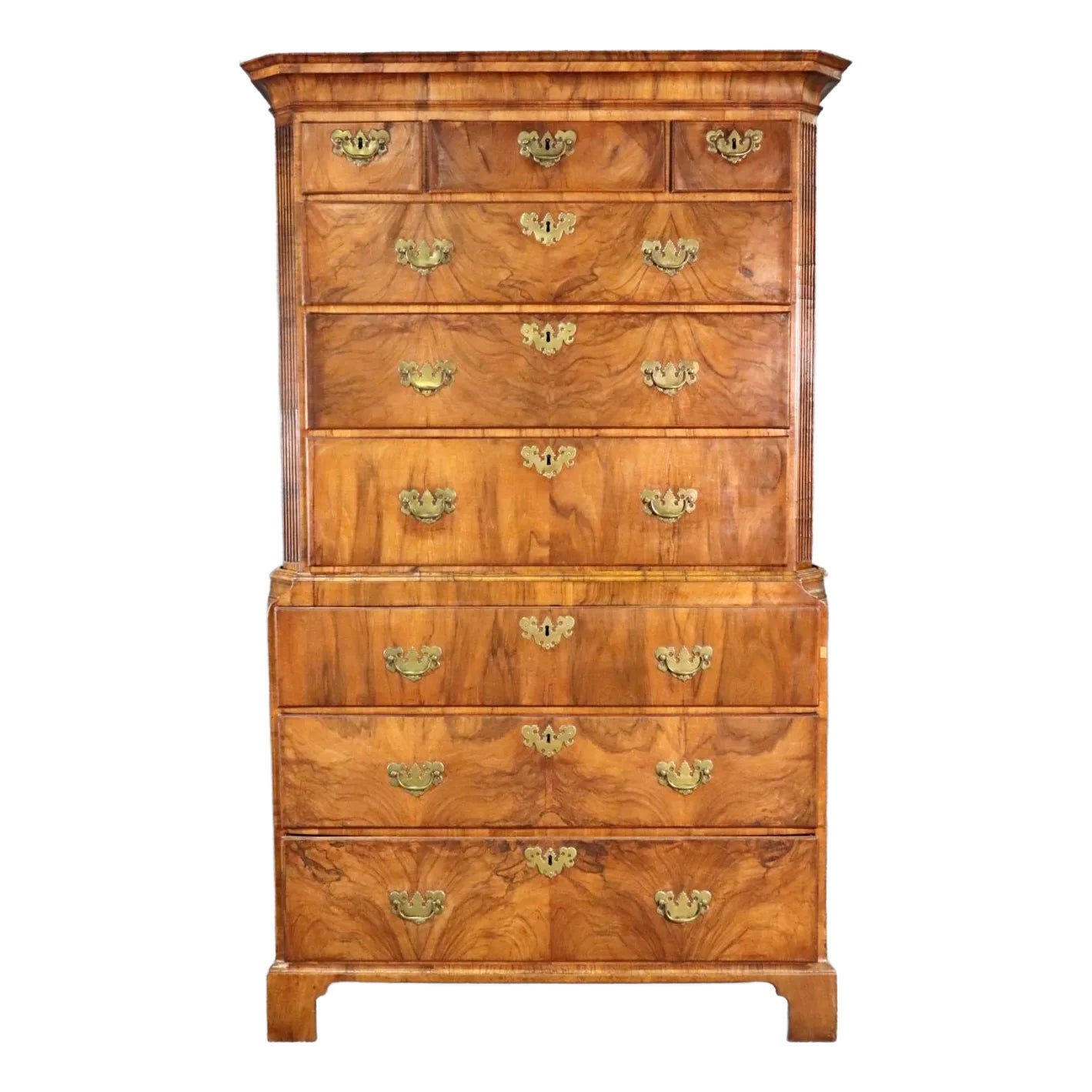 Chippendale Style Chest on Chest | Chairish