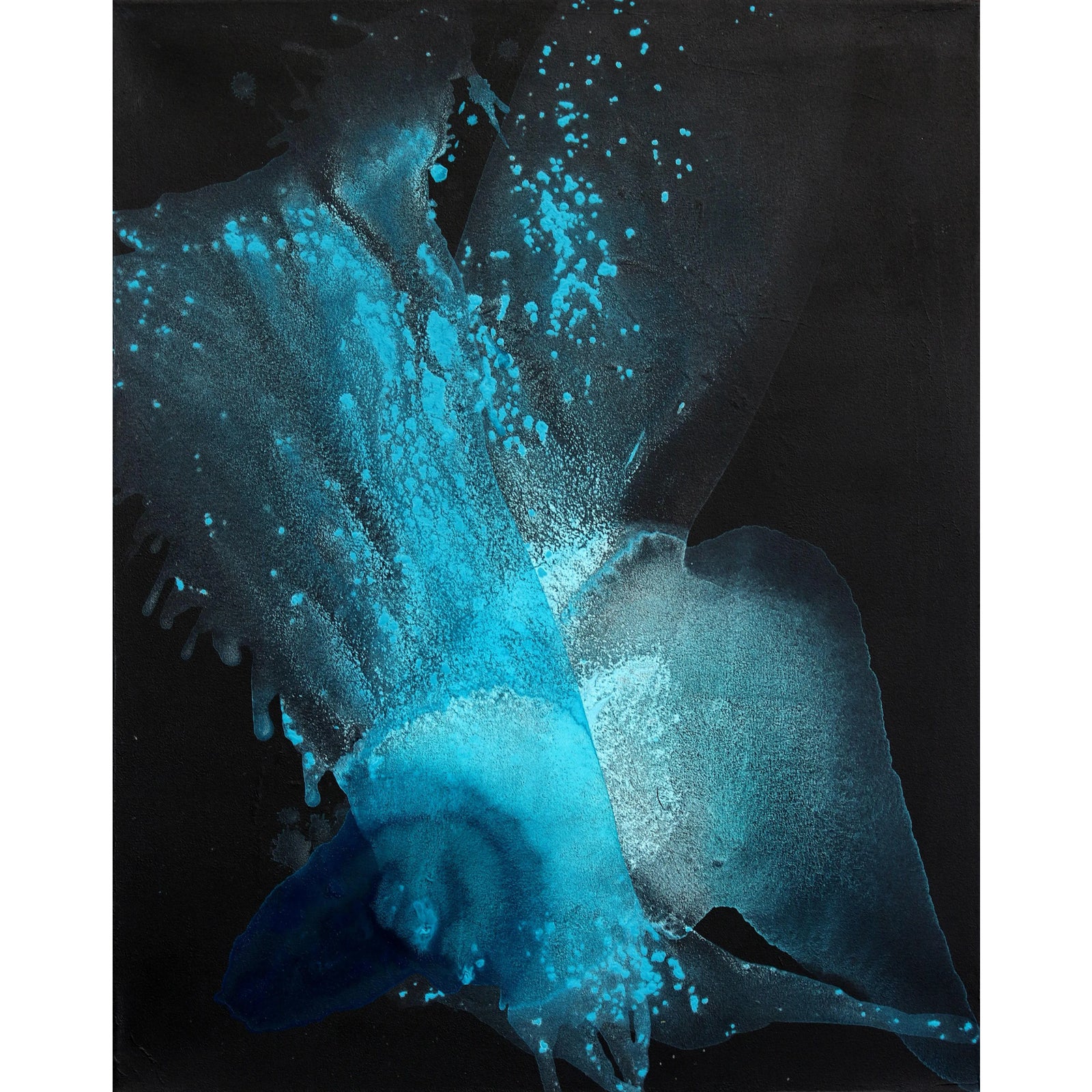 "Outer Space" Original Abstract Acrylic Painting by Clara Berta | Chairish