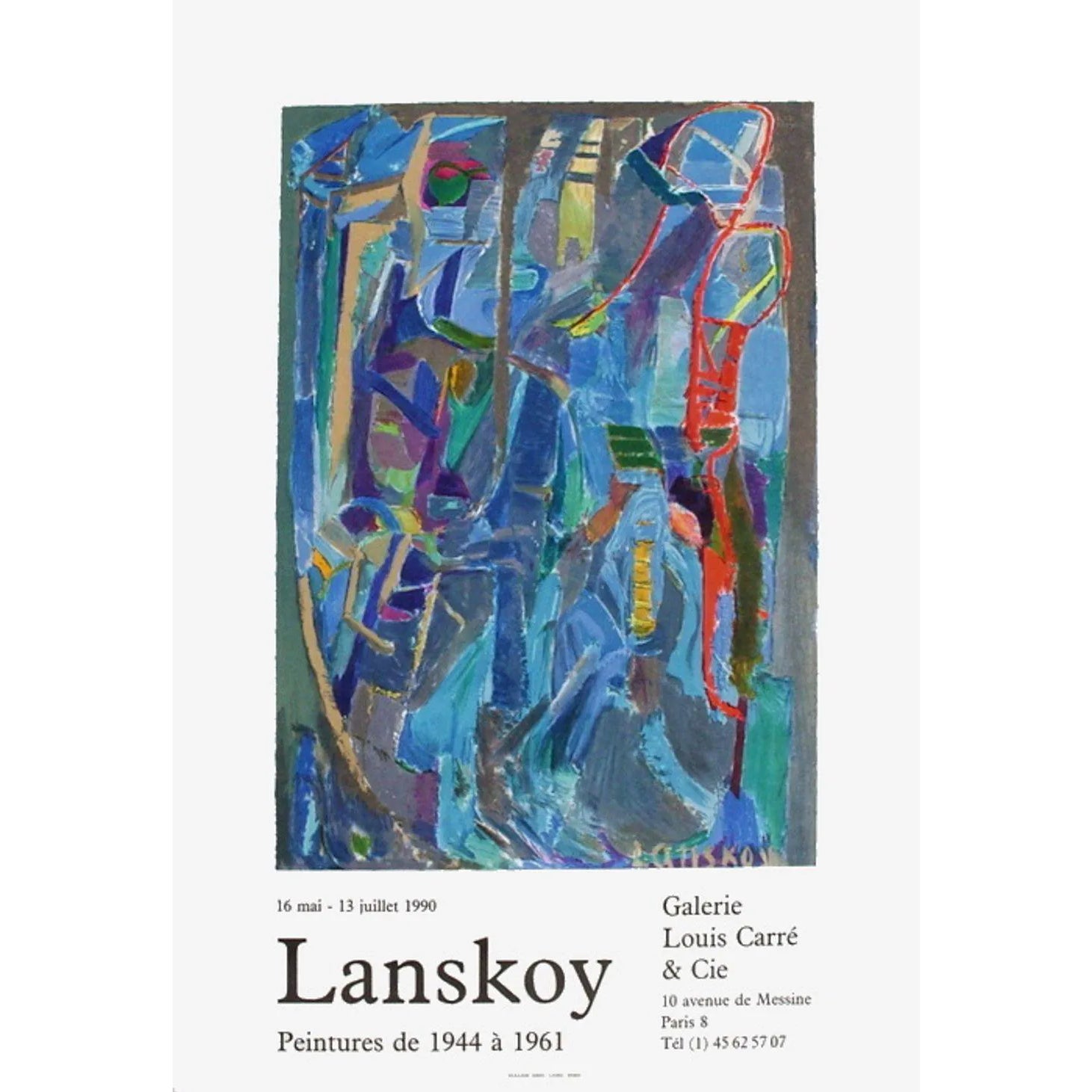 1990 André Lanskoy Poster | Chairish