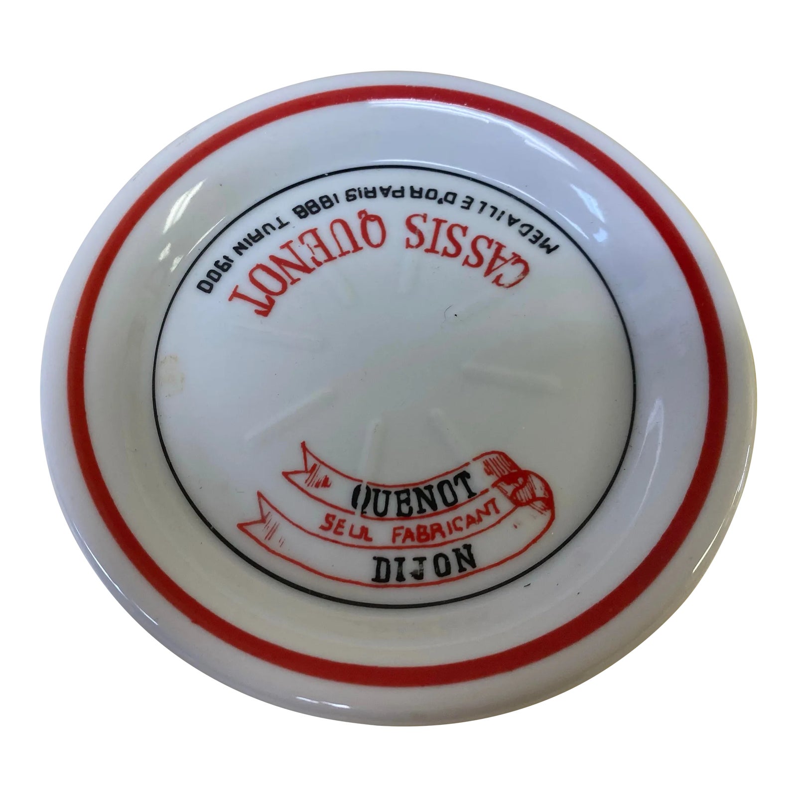 1900 Cassis Quenot Tip Plate | Chairish