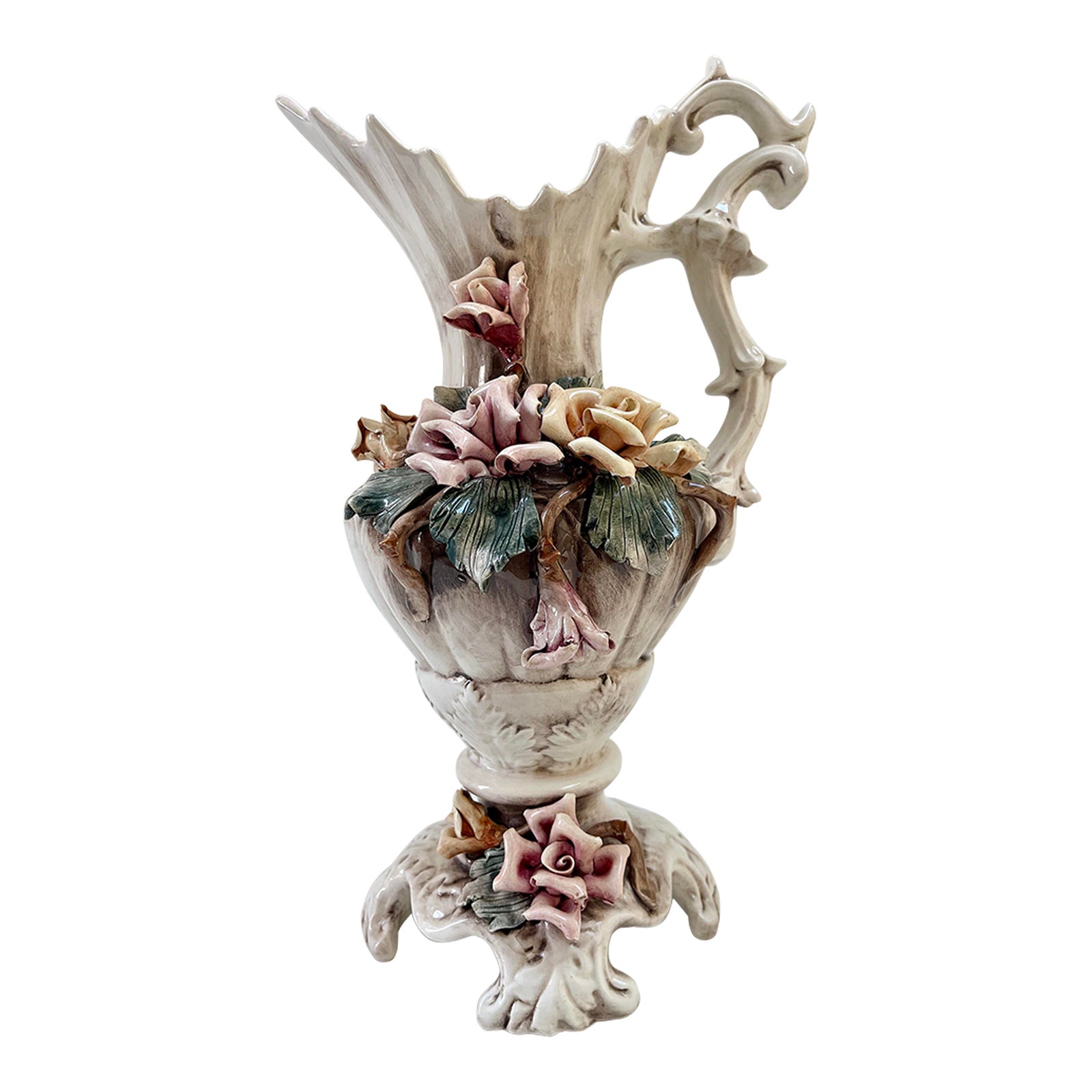 Large European Italian Hand-Made Capodimonte Porcelain Centerpiece ...