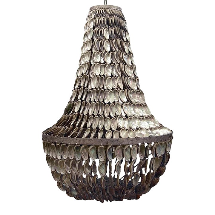 Oly Studio Abalone Shell Chandelier | Chairish