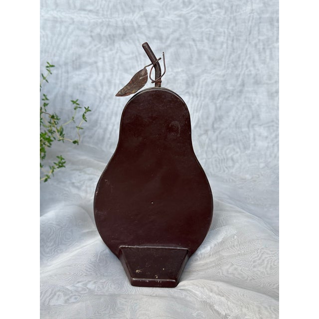 Cast Metal Pear Fruit Door Stop | Chairish