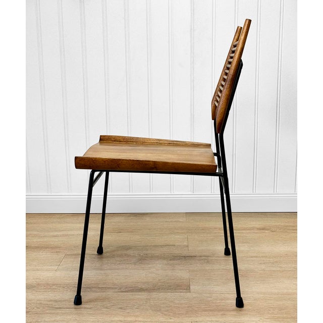 Mid-Century Paul McCobb Sculptural Maple & Iron Shovel Chair | Chairish