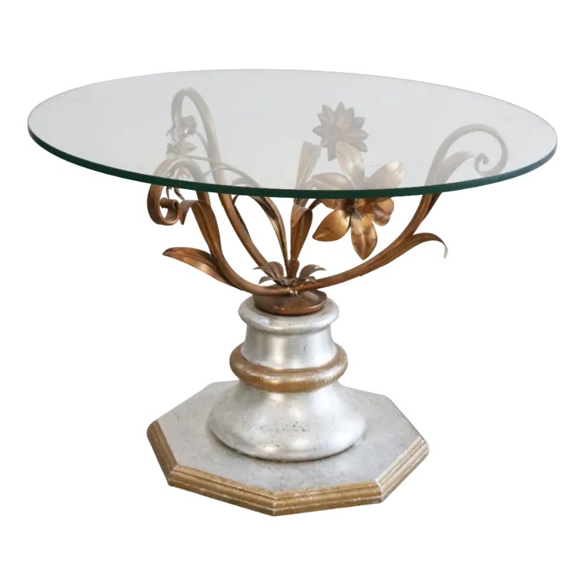 Hollywood Regency Style Florentine Coffee Table Side Table, Italy ...