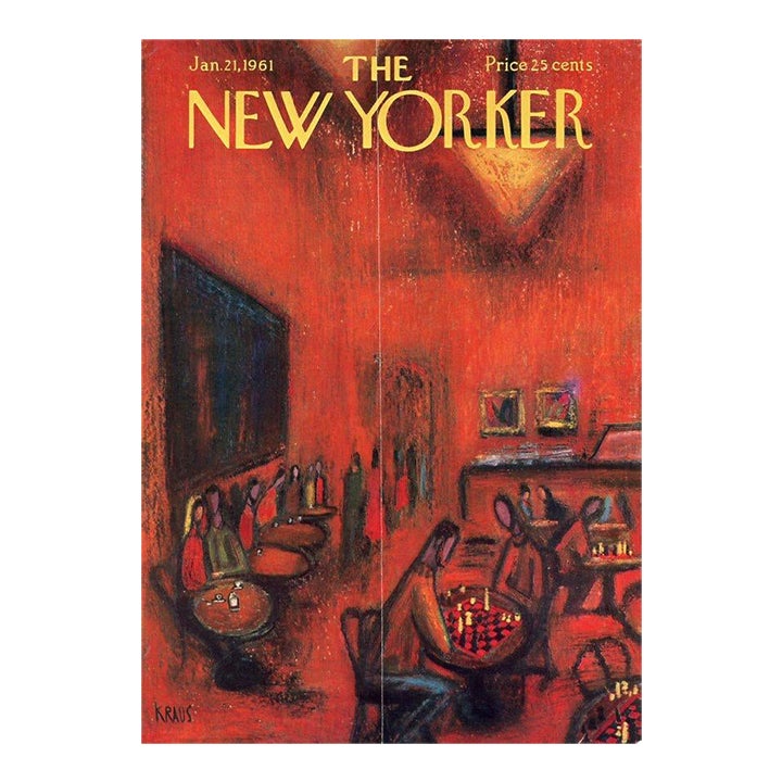 Original 1961 New Yorker Cover, January 21, Vintage New Yorker Magazine ...