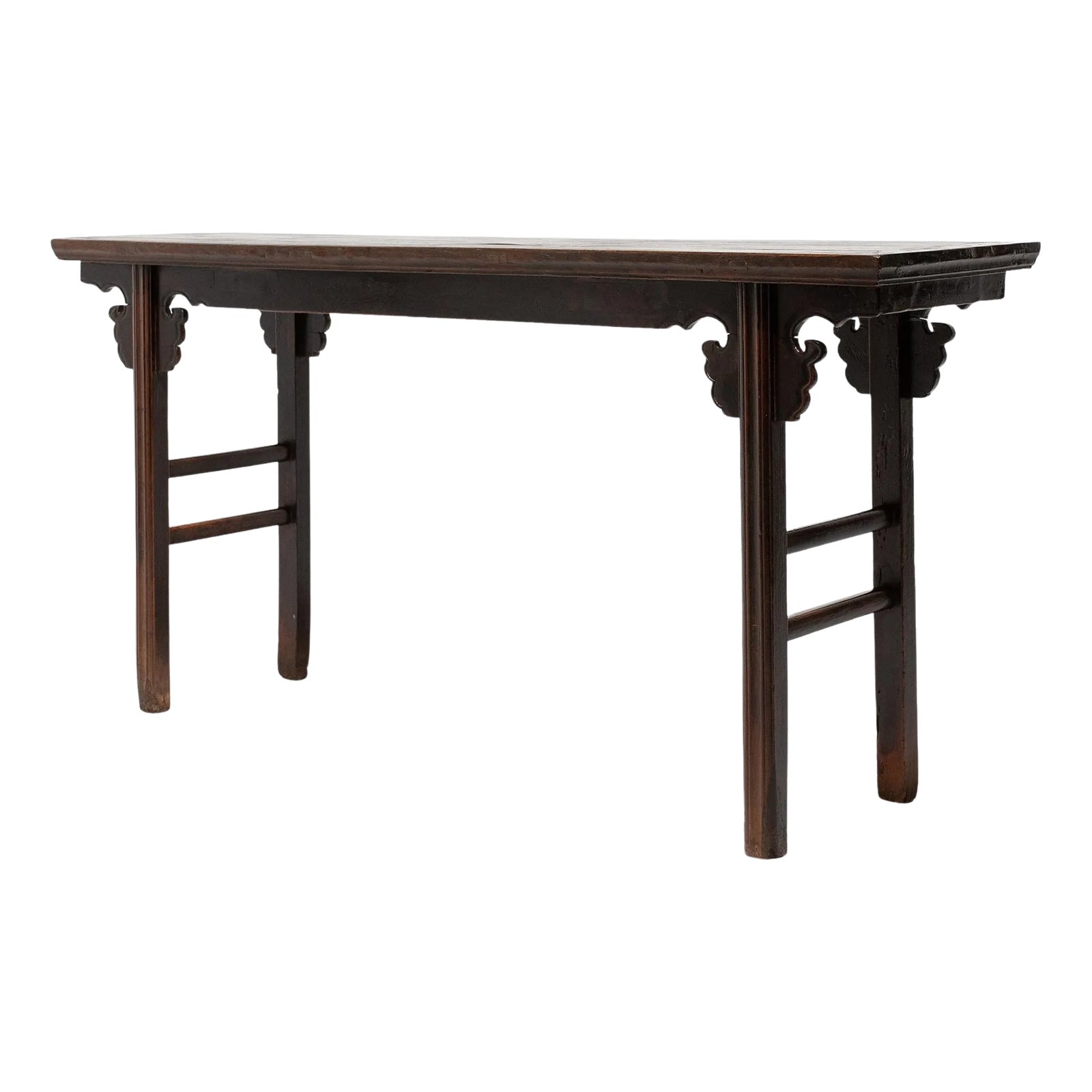 Chinese Offering Table with Ruyi Spandrels, C. 1900 | Chairish