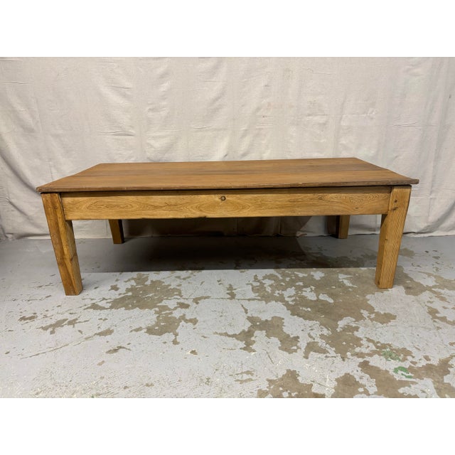 Antique English Pine Coffee Table | Chairish