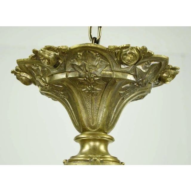 Restored Antique French Bronze Ornate 6 Arm Chandelier | Chairish