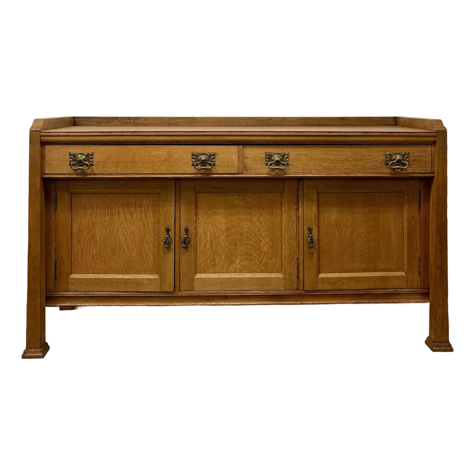 Antique English Oak Sideboard | Chairish