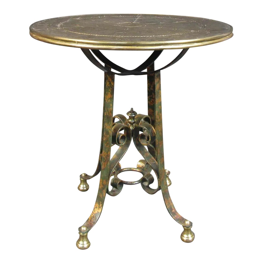 Mid-Century Metal Center Table | Chairish