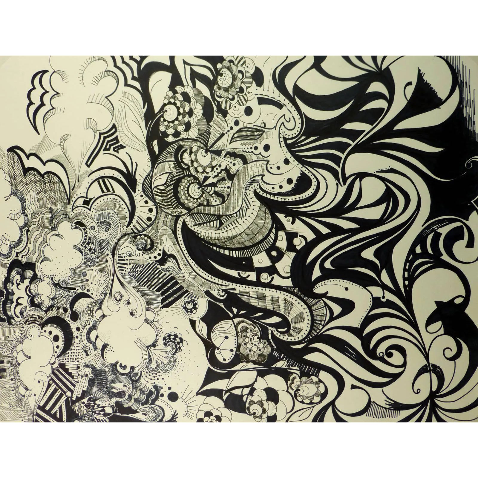 Abstract in Pen | Chairish