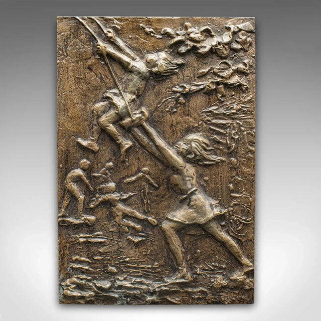 1950's Vintage Decorative Relief Plaque | Chairish