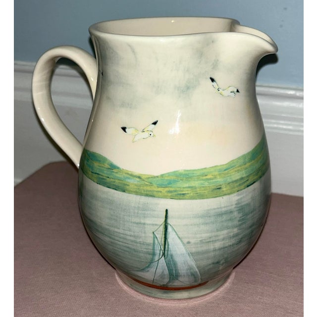 English Lighthouse Pitcher | Chairish