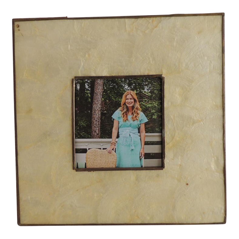 Square Capiz Shells Square Picture Frame | Chairish