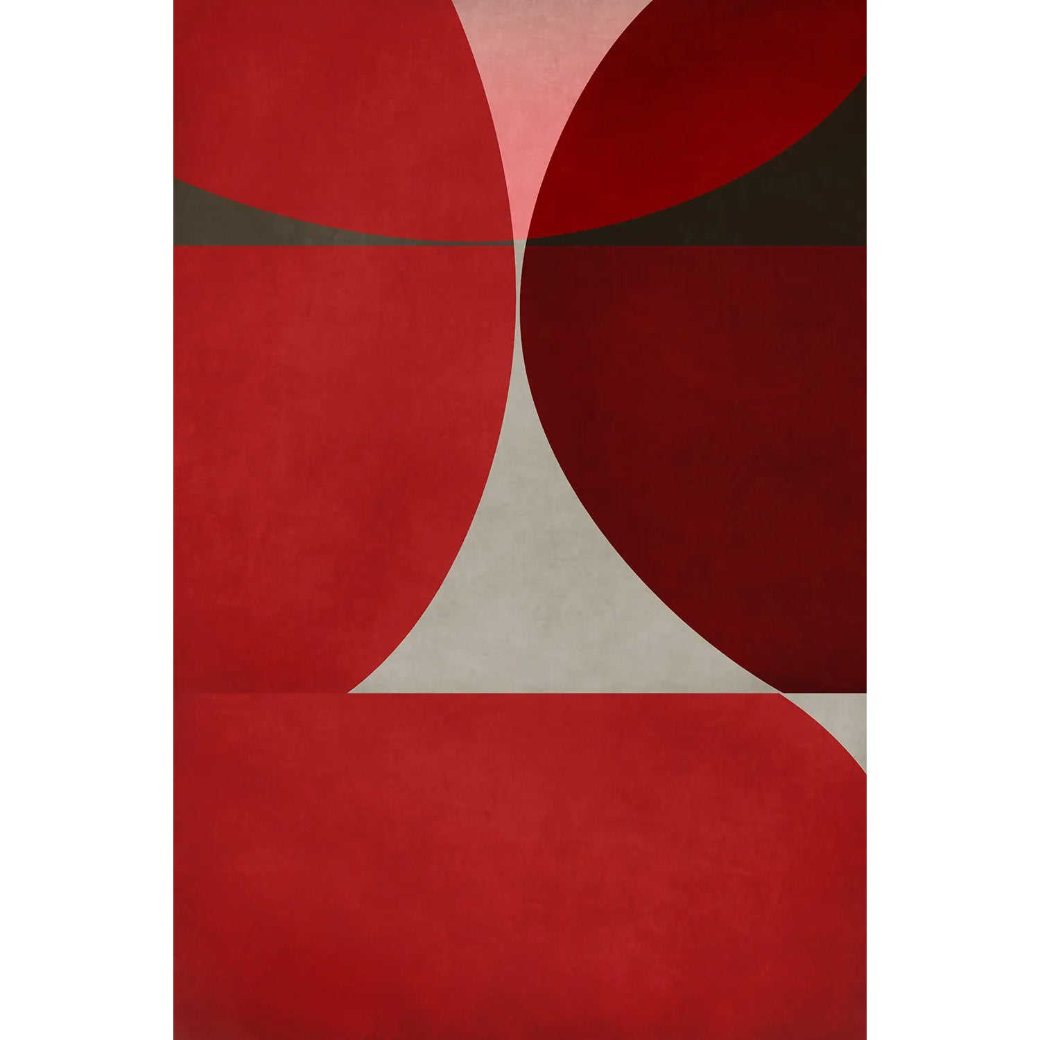 Scarlet Figure No.1 Mid-Century Modern Art "28x40" | Chairish