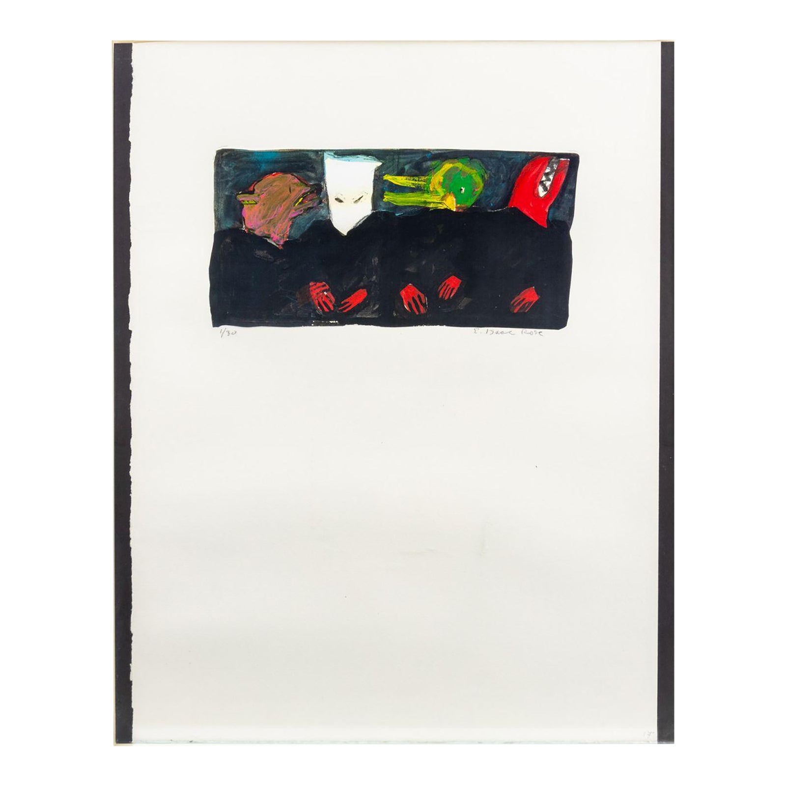 Edith Isaac Rose Four Figures Offset Lithograph | Chairish
