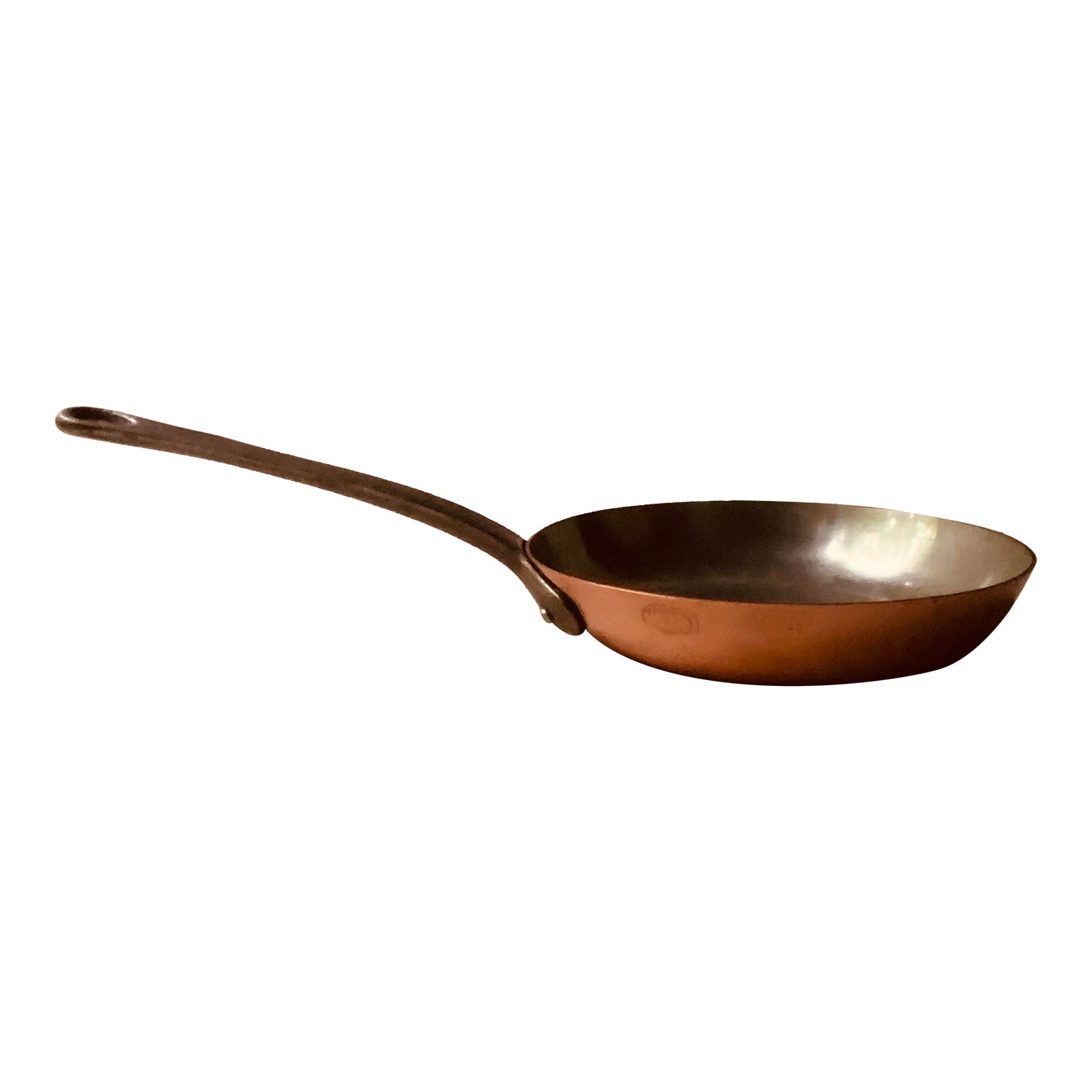 1970s Baumalu French Tinned Copper Sauté Frying Skillet Pan, Tin Lined ...