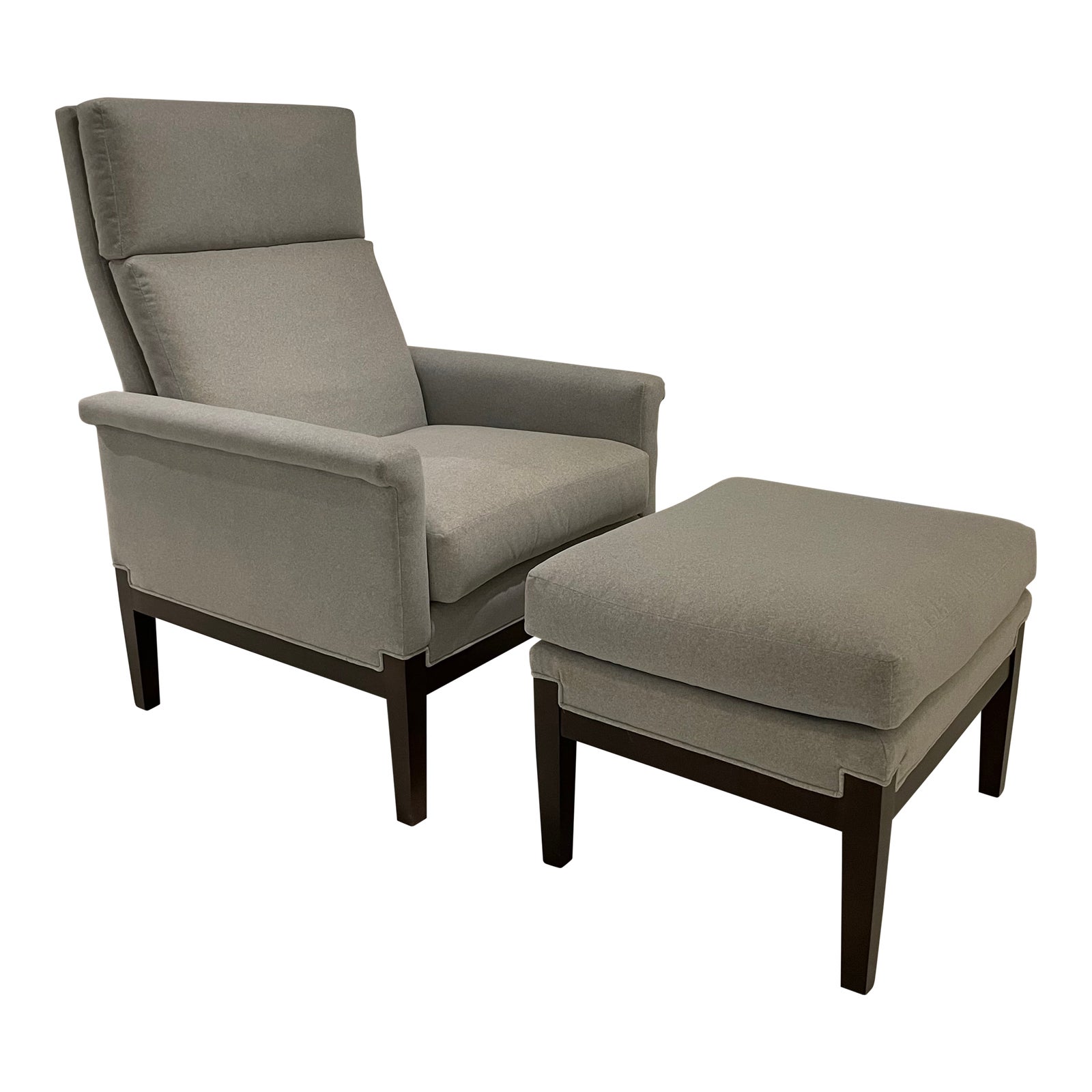 Hickory Chair Anderson Recliner Chair and Anderson Ottoman | Chairish