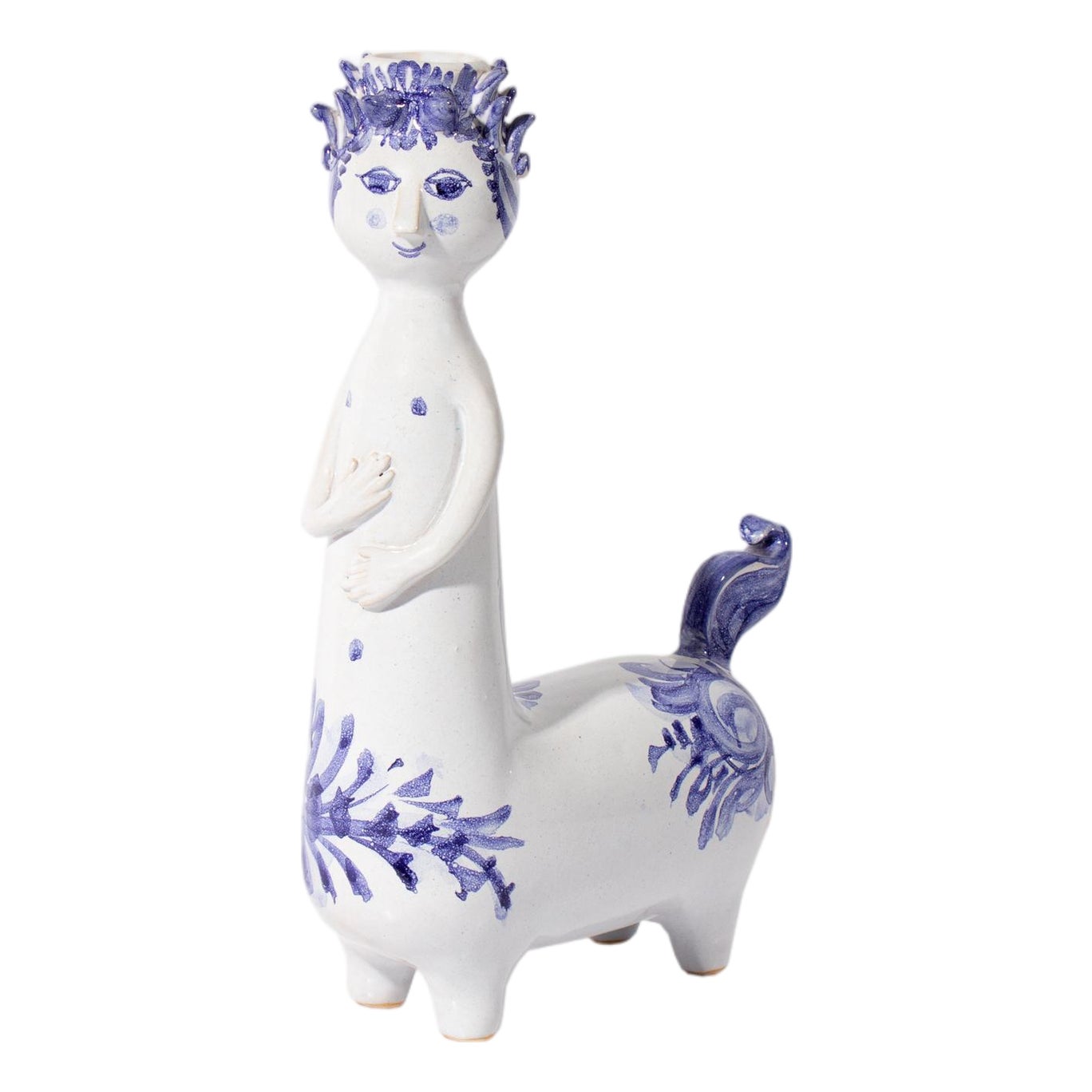 Ceramic Centaur Candlestick Holder by Bjorn Wiinblad | Chairish