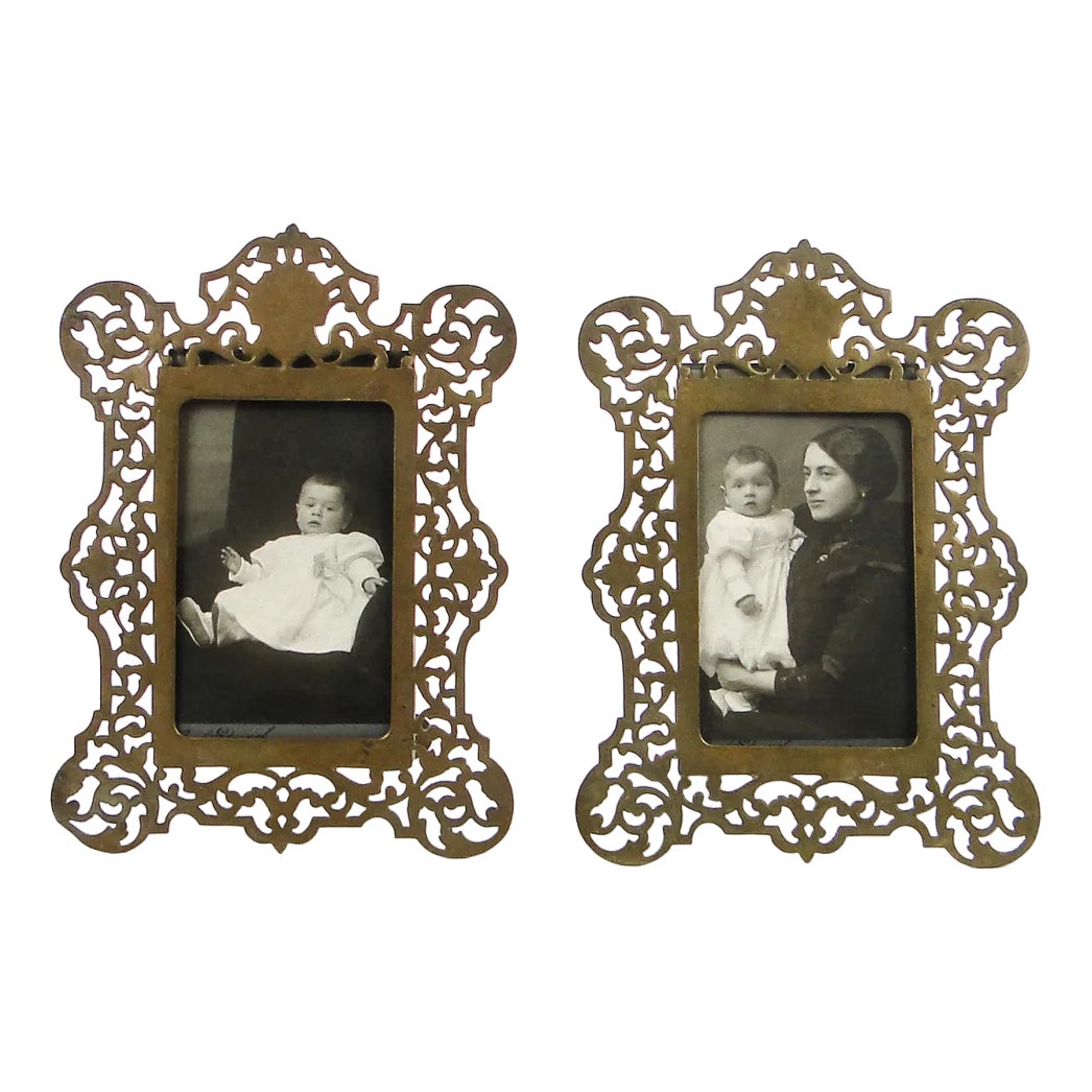 French Art Nouveau Frames, 1900s, Set of 2 | Chairish