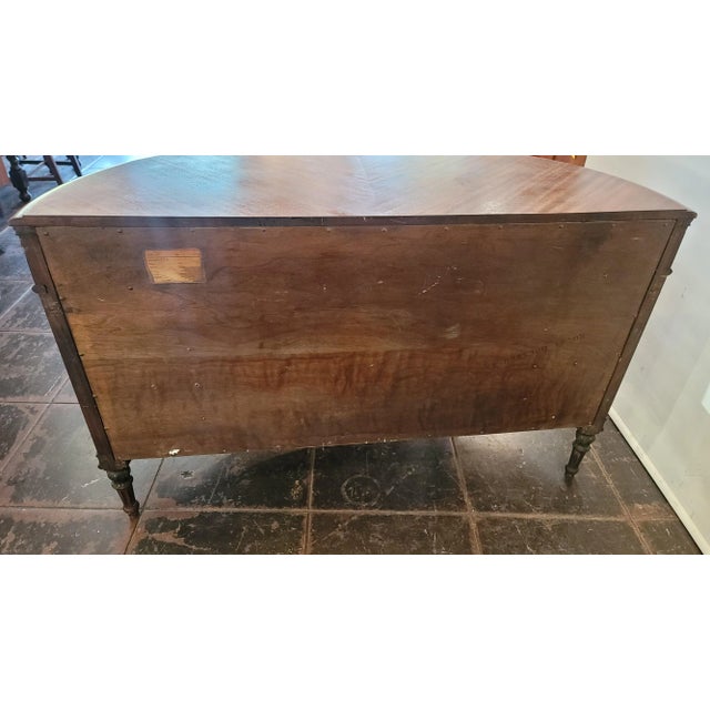 Antique French Demilune Commode Cabinet Louis XVI Style Handpainted ...