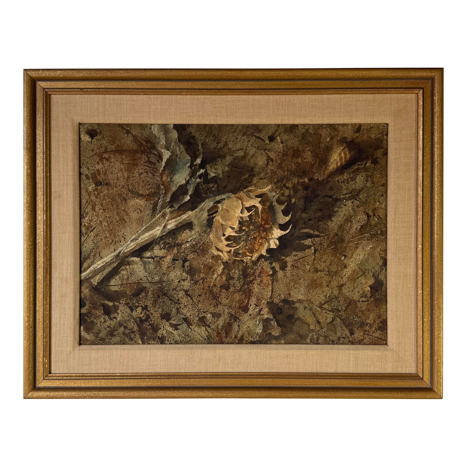 1970s Vintage William Preston Floral Still Life – Watercolor on Board ...