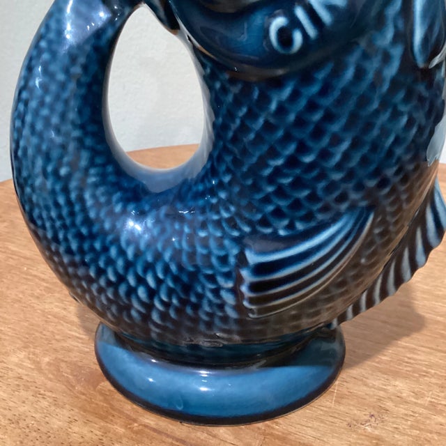Mid 20th Century English Ceramica Majolica Blue Devon Pottery Plymouth ...