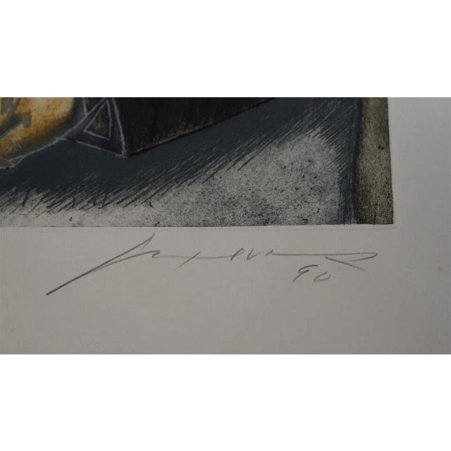 1990s Jose Cuevas Caja China II Color Etching & Aquatint | Chairish