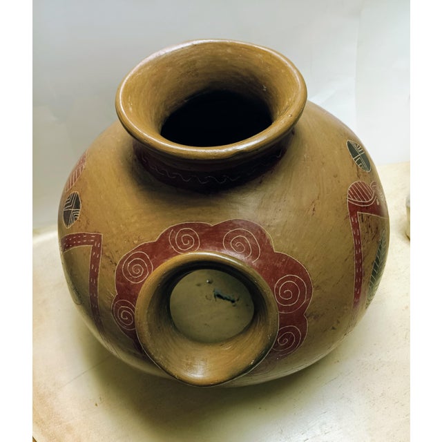 Vintage Double Spout Hopi Style Pottery Olla | Chairish