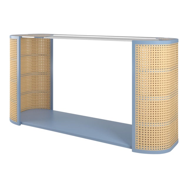 Lola Console Table - Summer Mist Blue | Chairish