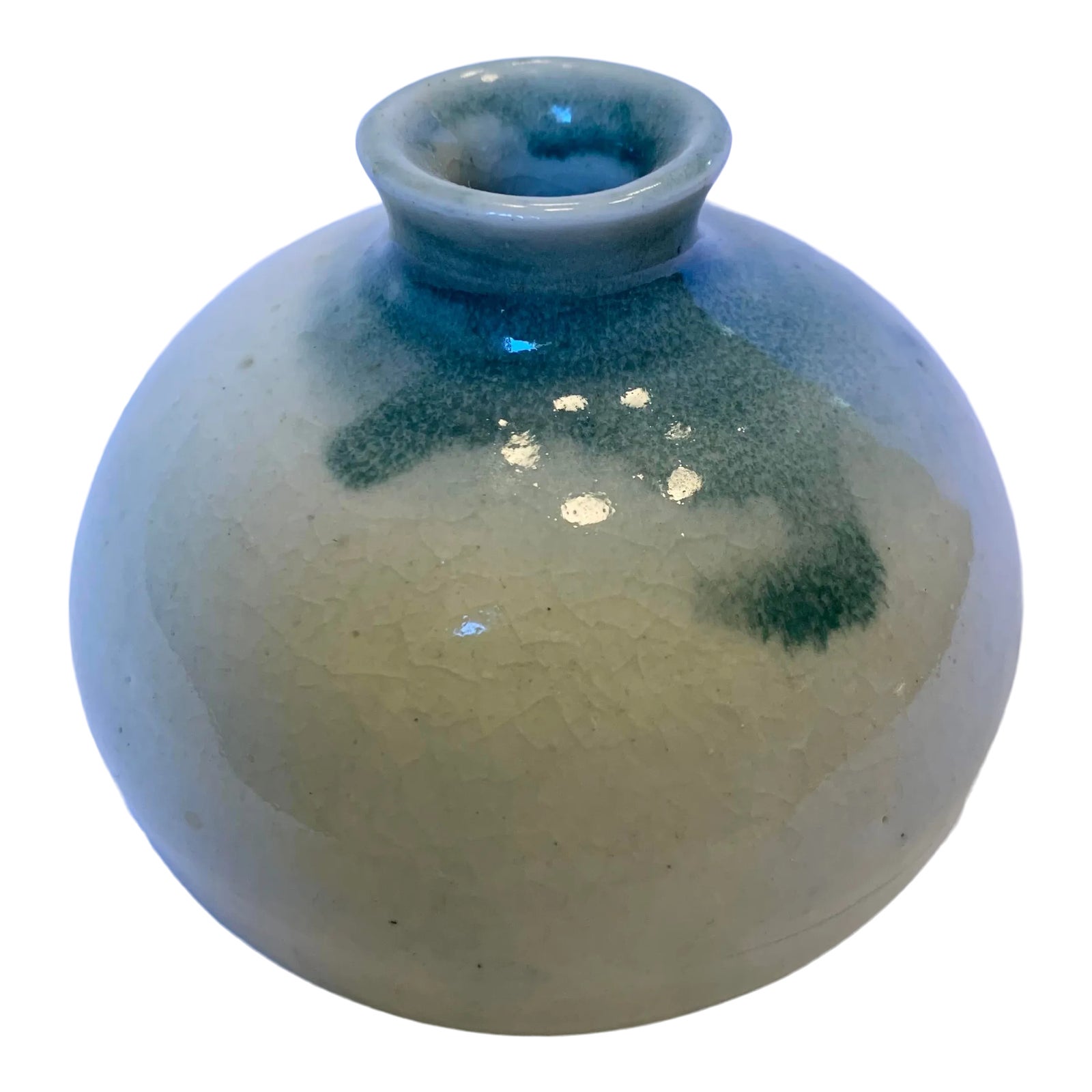 Vintage Signed Handmade Small Vase | Chairish