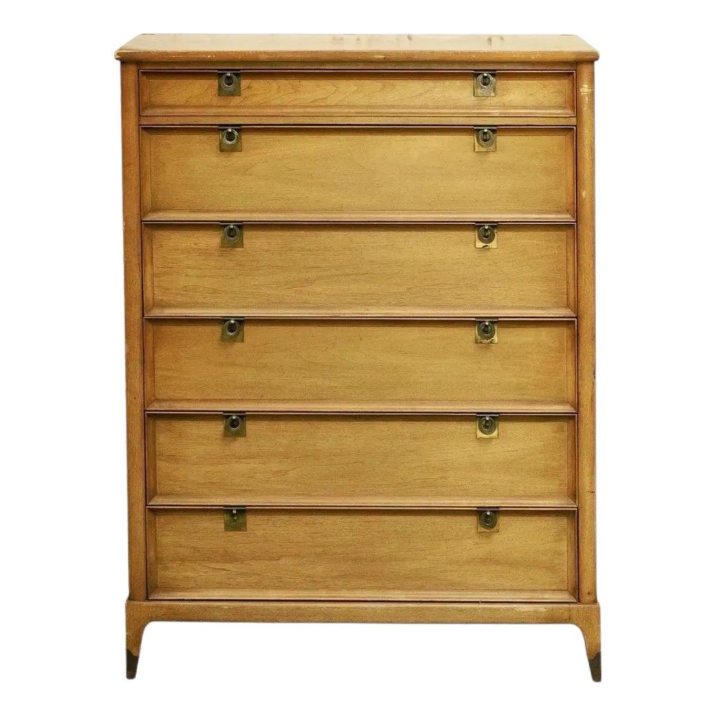 White Fine Furniture Highboy Dresser | Chairish