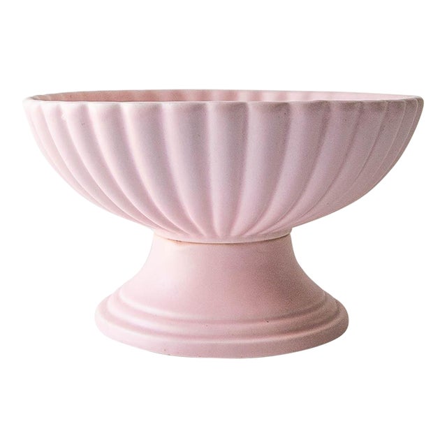 Mid 20th Century Royal Haeger Footed Ceramic Compote | Chairish