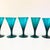 Teal Cocktail Glasses - Set of 6 | Chairish