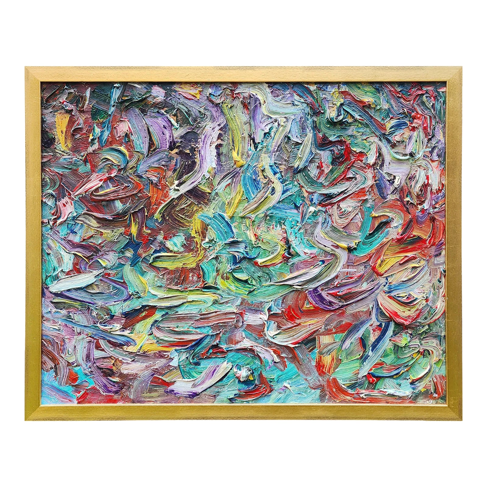 Contemporary Abstract Expressionist Original Oil Painting "Tree and ...