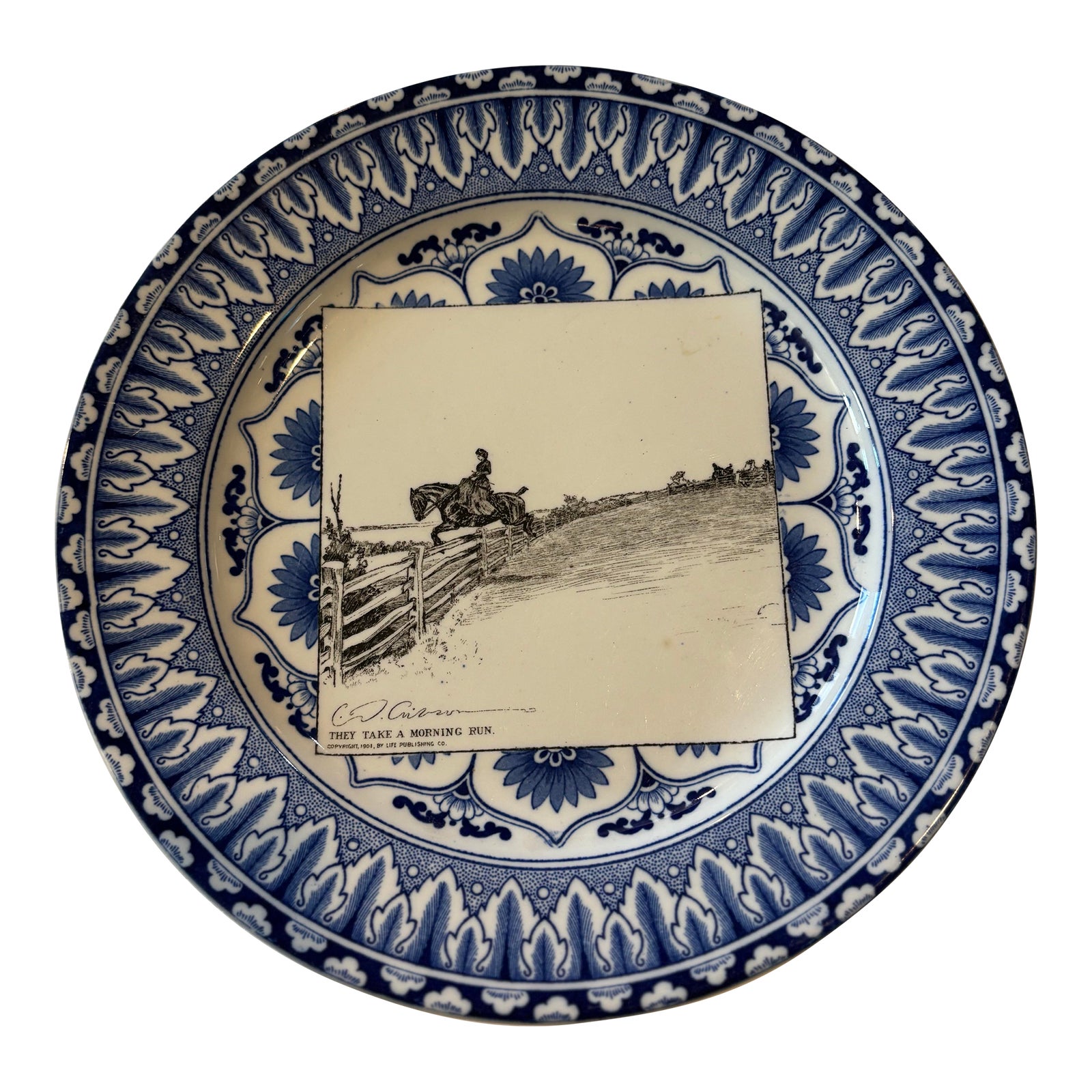 Early 1900s Royal Doulton “Gibson Girl” Dinner Plate “They Take a ...