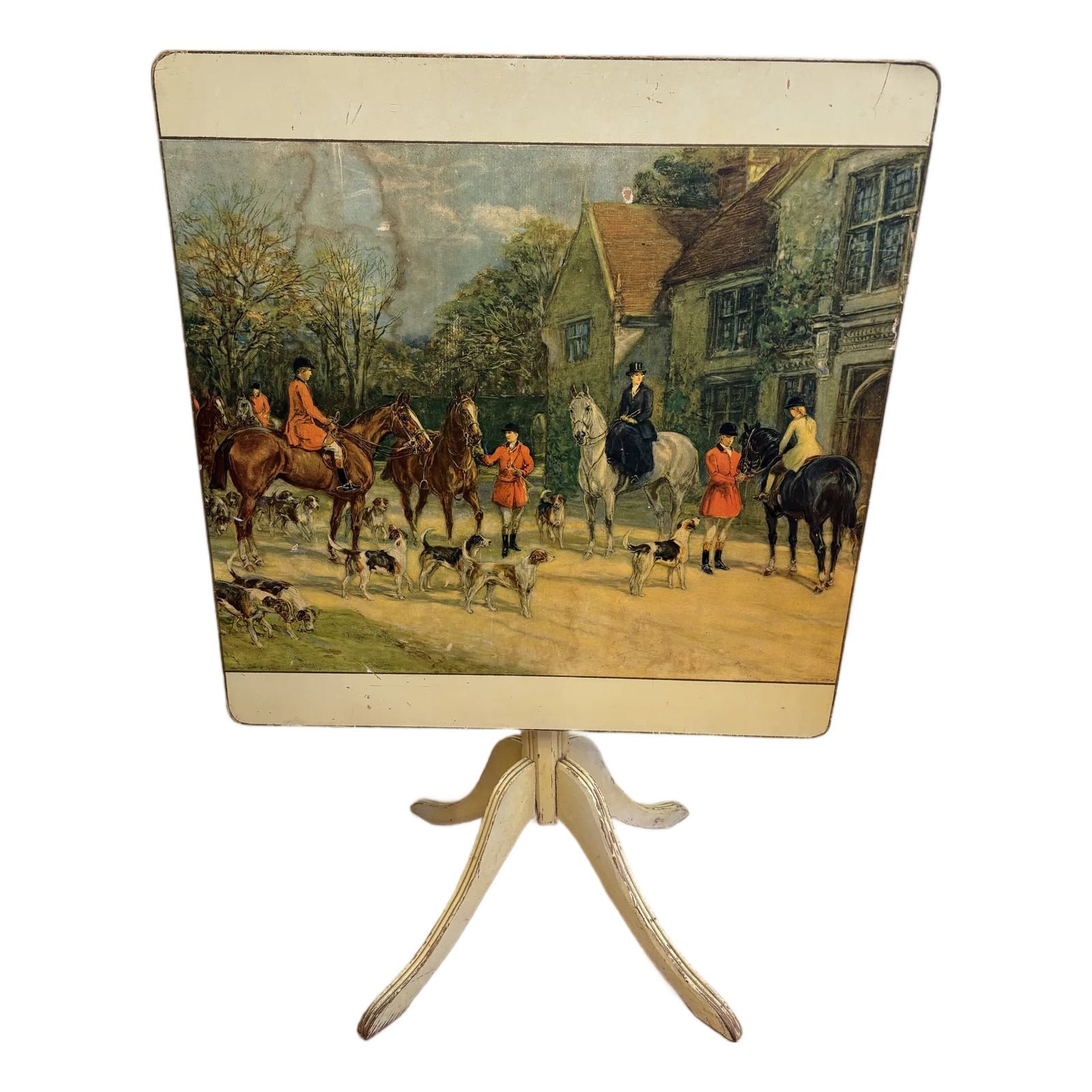 Folding Fire Screen Tilts to Become a Lovely Accent Table Depicting a ...