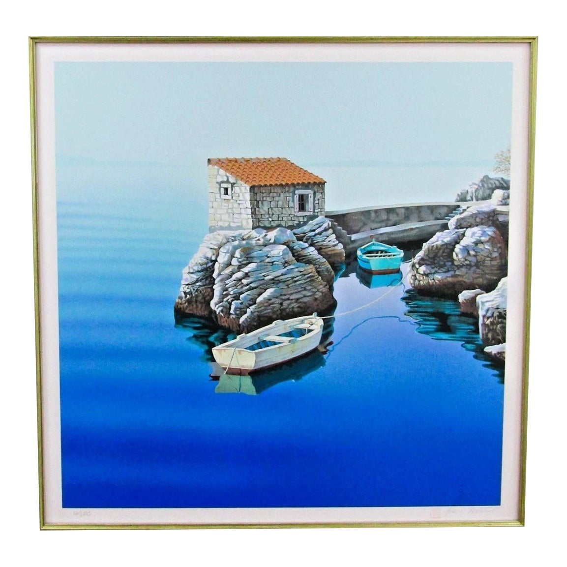 1990s Frane Mlinar Signed Serigraph "Autumn Morning" 120/295 Unframed ...