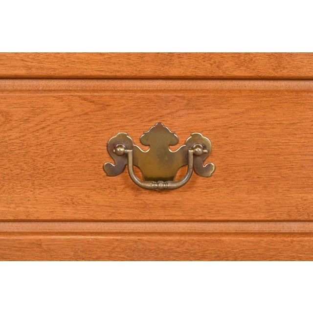 Ethan Allen American Colonial Solid Maple Four-Drawer Bedside Chest of ...