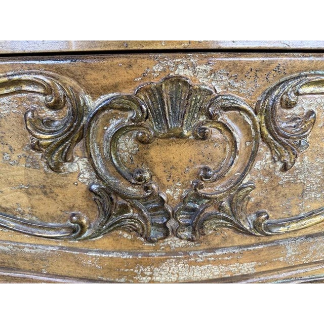 French Rococo Painted and Giltwood Commode | Chairish
