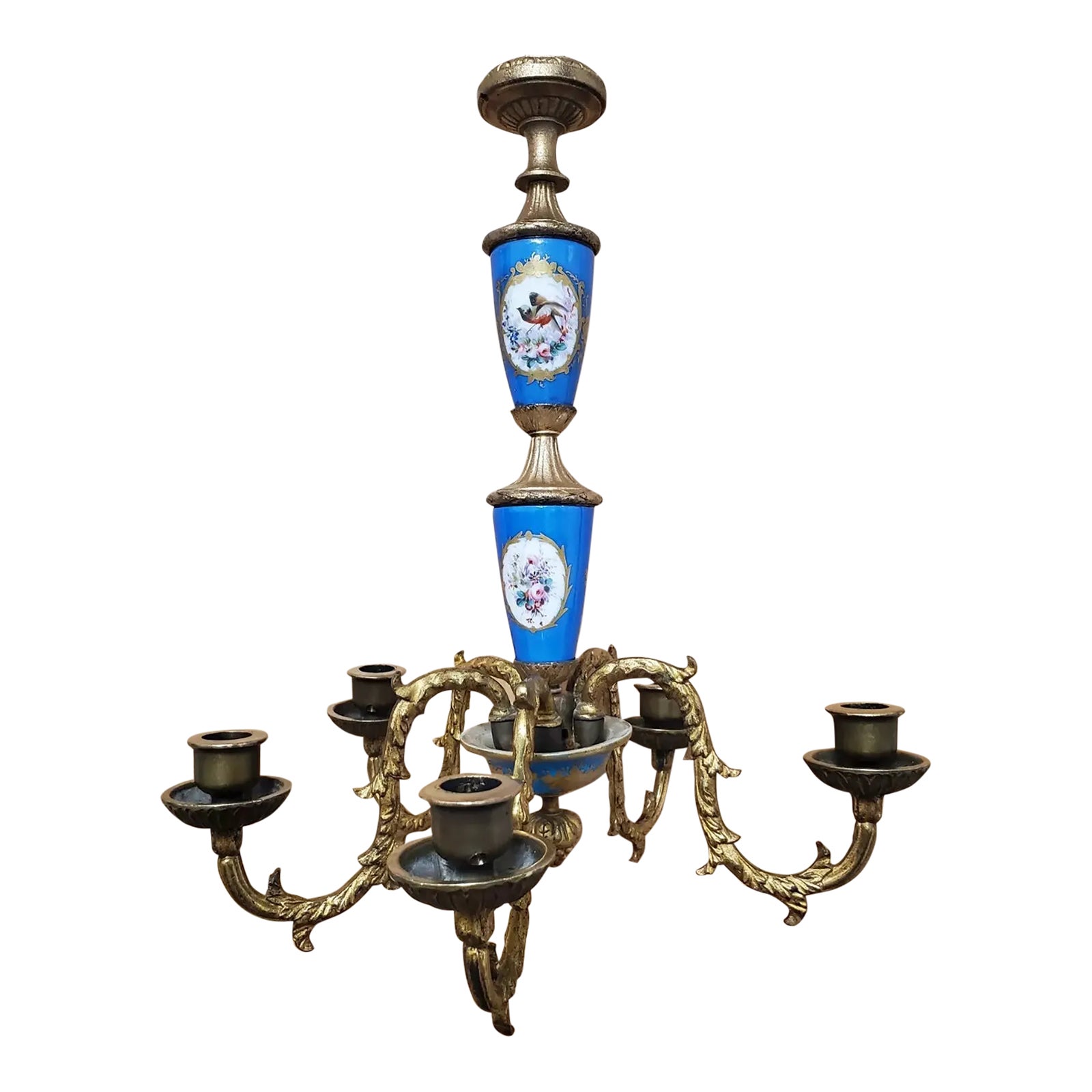 Mid 18th Century French Antique Louis XVI Sevres Signed Blue Celeste ...