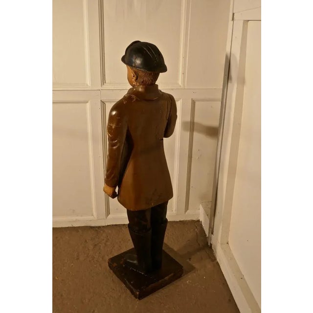 Wooden Fireman Sculpture, 1920s | Chairish