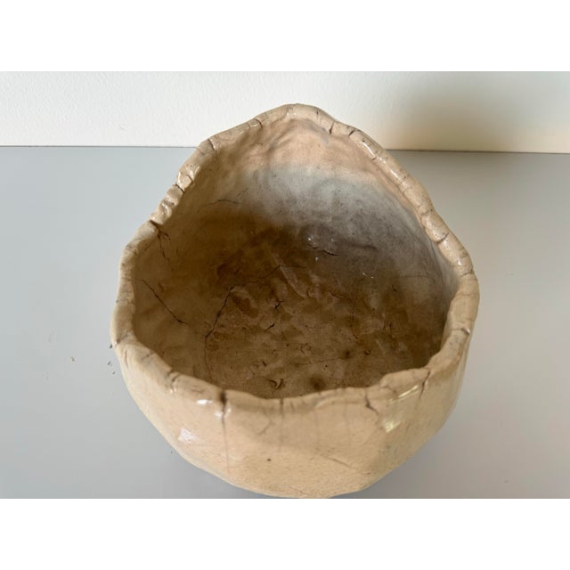 Vintage Organic Free - Form Abstract Pottery Bowl | Chairish