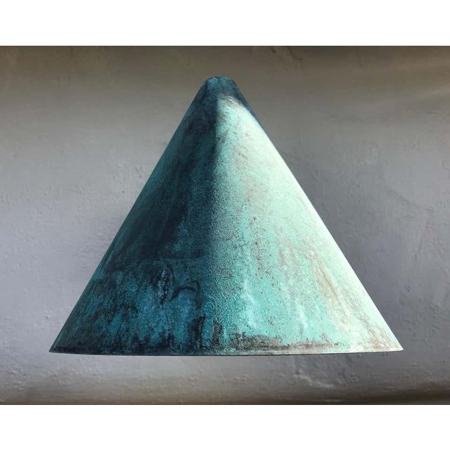 Hans-Agne Jakobsson 'Tratten' Darkly Patinated Copper Outdoor Sconces ...