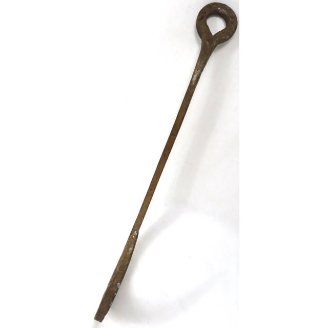 Giant Size Early 19th Century Hand Wrought Iron Hook | Chairish