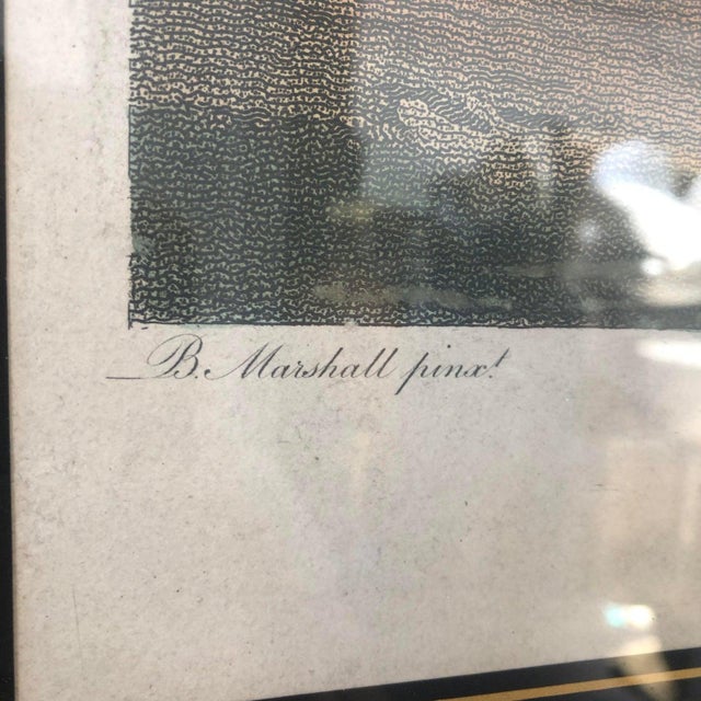 Antique Framed Etching of "Francis Duckenfield Astley Esqr and His ...